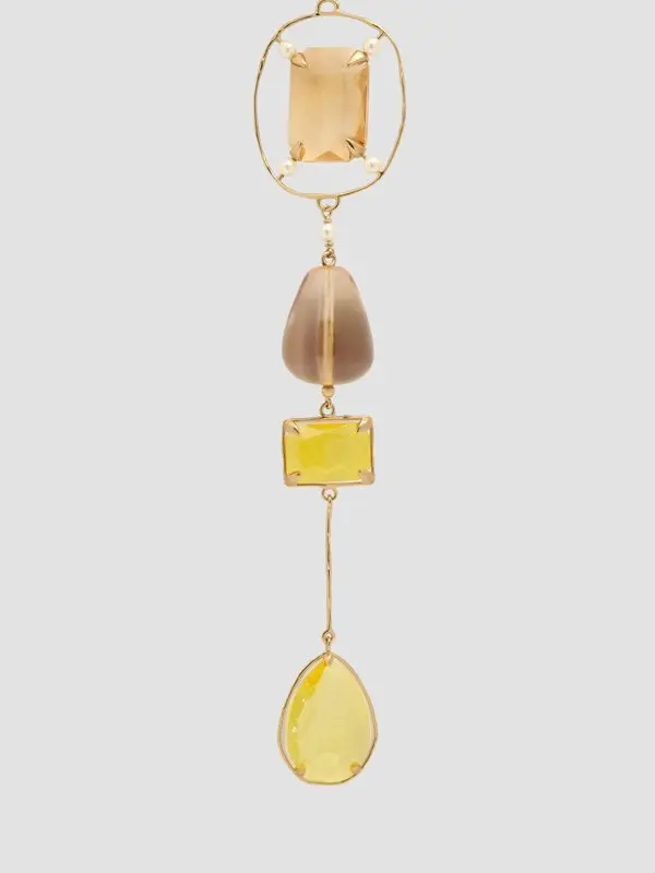 Givenchy Rainbow Drop Necklace In Metal And Crystals