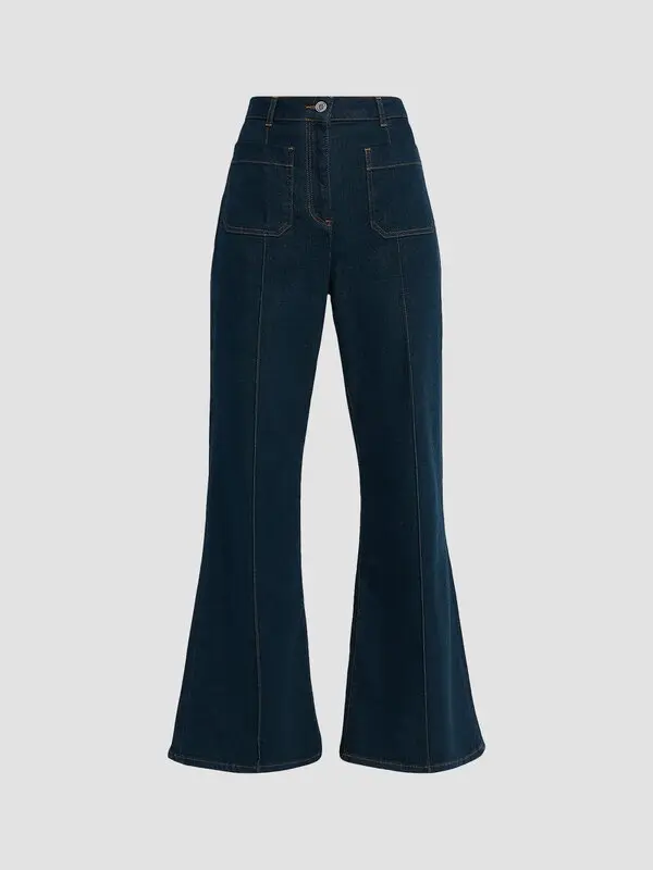 REISS Sakura High-rise Stretch Flare Jeans