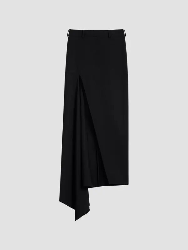 Givenchy Slashed Long Skirt In Wool