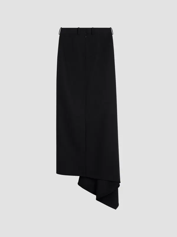 Givenchy Slashed Long Skirt In Wool