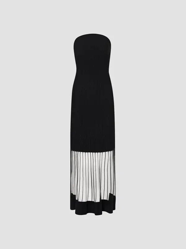 MILLY Dani Strapless Midi-dress