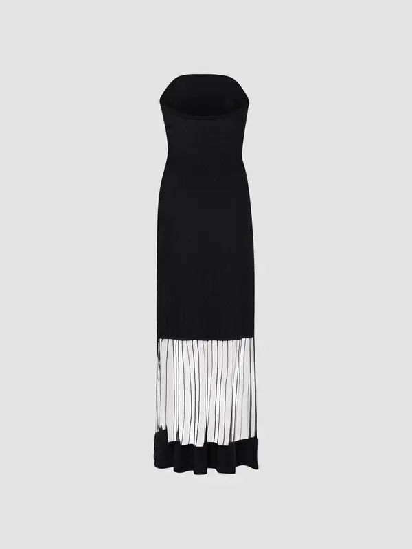 MILLY Dani Strapless Midi-dress