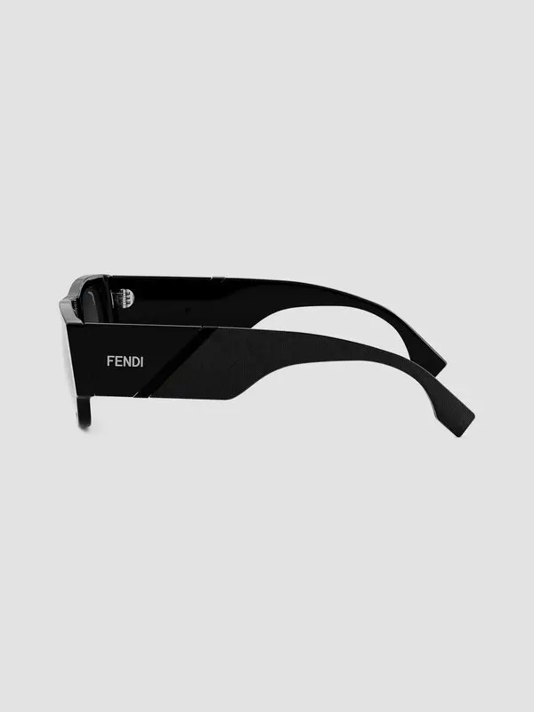 Fendi Diagonal 54mm Rectangular Sunglasses