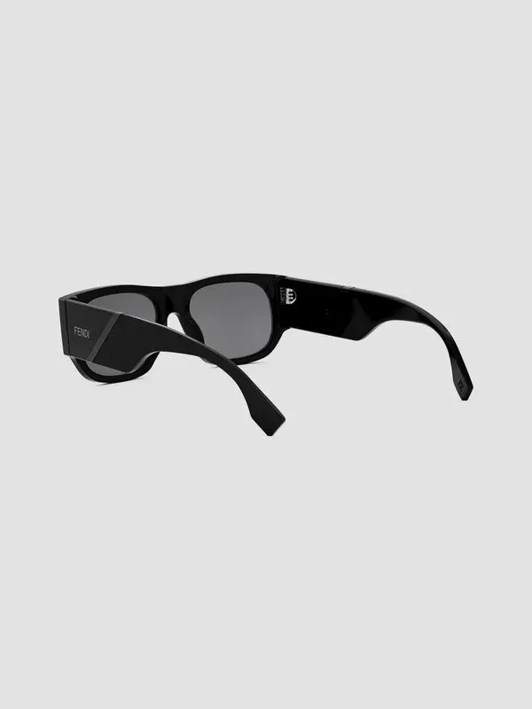 Fendi Diagonal 54mm Rectangular Sunglasses