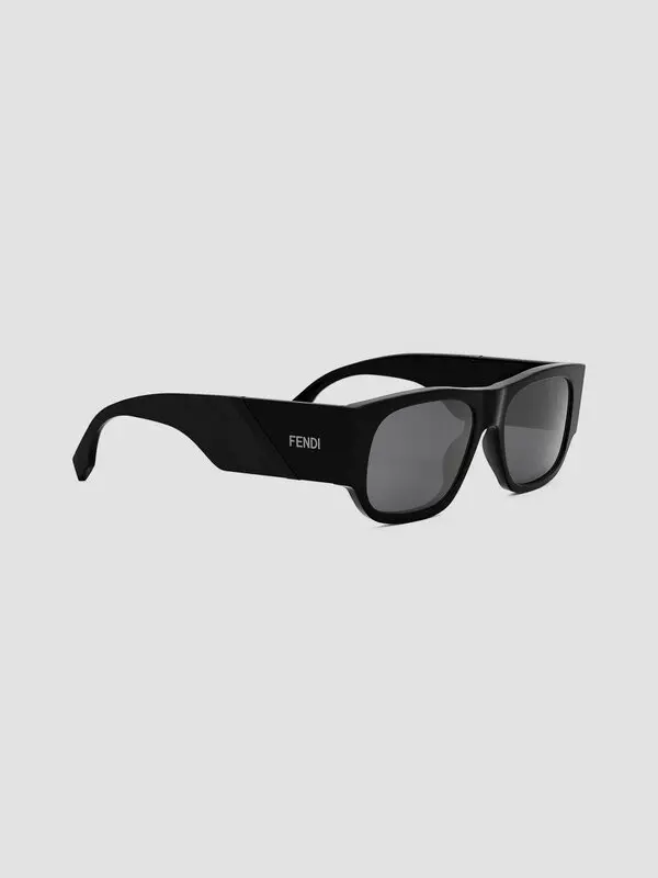 Fendi Diagonal 54mm Rectangular Sunglasses
