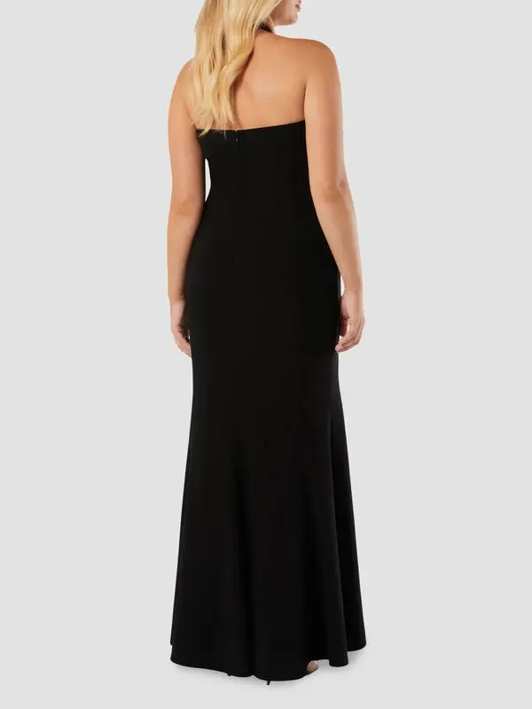 Marina Rinaldi Embroidered Cady Dress And Cape