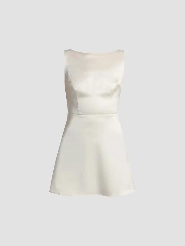 REFORMATION Zenni Satin Minidress