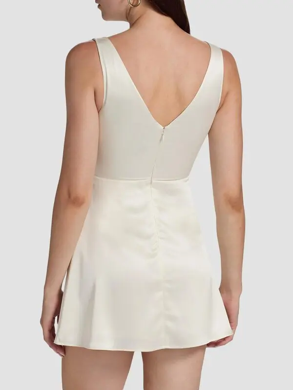 REFORMATION Zenni Satin Minidress