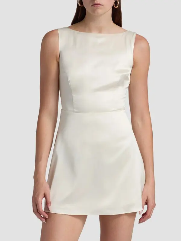 REFORMATION Zenni Satin Minidress