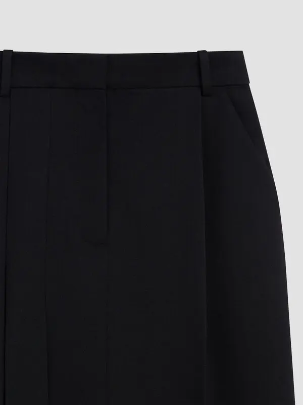 Givenchy Slashed Midi Skirt In Wool