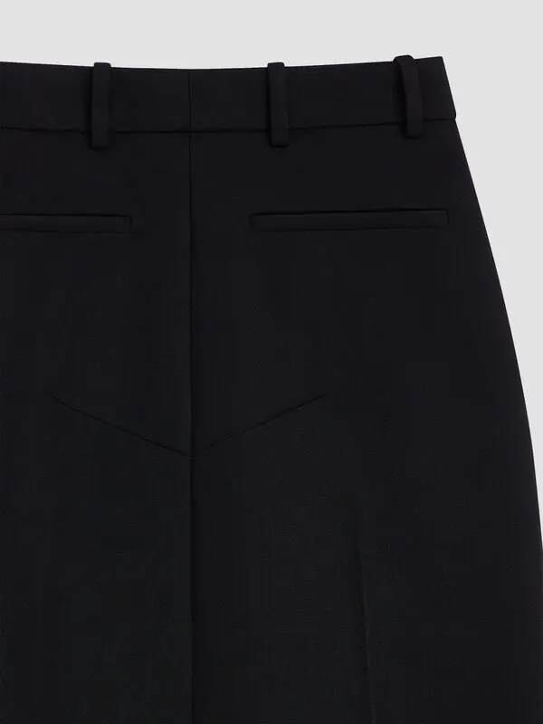Givenchy Slashed Midi Skirt In Wool