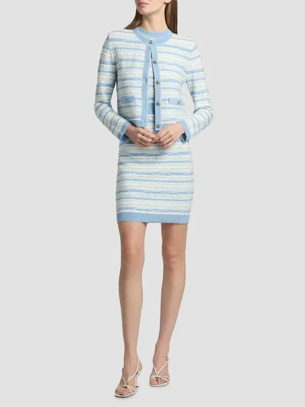 MILLY Skye Striped Cardigan