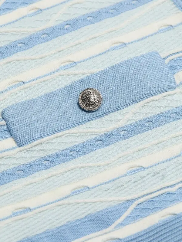 MILLY Skye Striped Cardigan