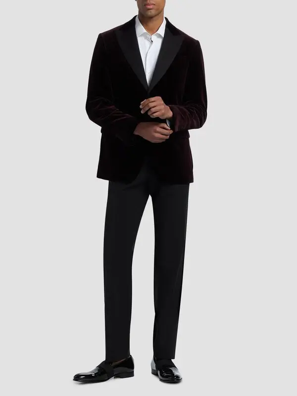 SAKS FIFTH AVENUE Collection Solid Cotton Dress Shirt