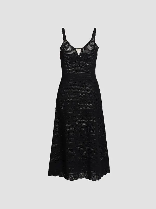 MILLY Knit Cover-up Midi-dress