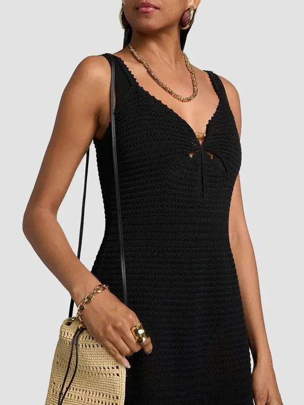 MILLY Knit Cover-up Midi-dress