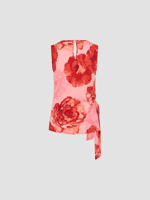 MILLY Serena Floral Sleeveless Top