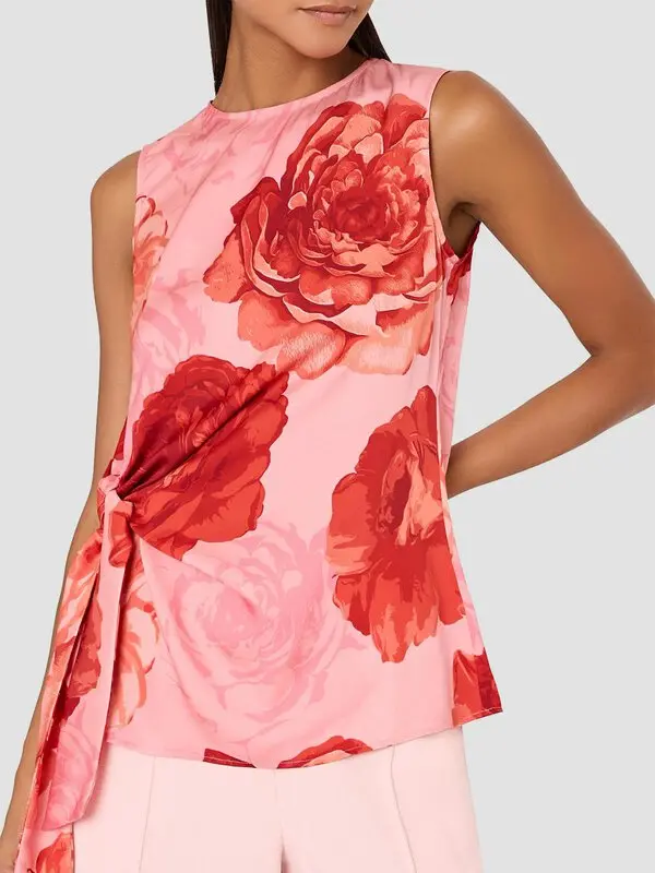 MILLY Serena Floral Sleeveless Top