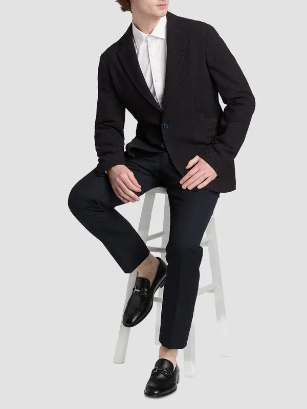 Emporio Armani Textured Unlined Soft Jacket