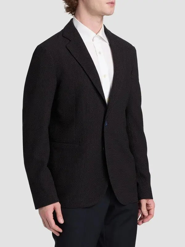 Emporio Armani Textured Unlined Soft Jacket