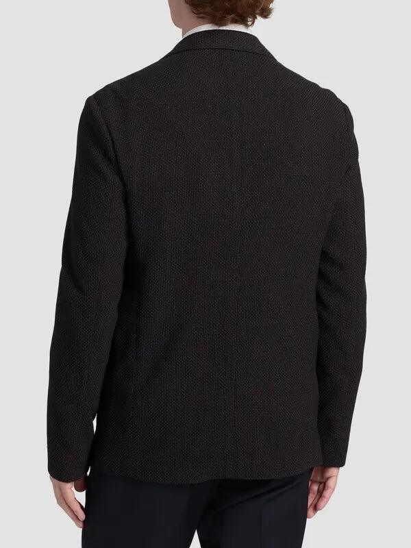 Emporio Armani Textured Unlined Soft Jacket