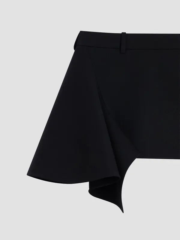 Givenchy Slashed Mini Skirt In Wool