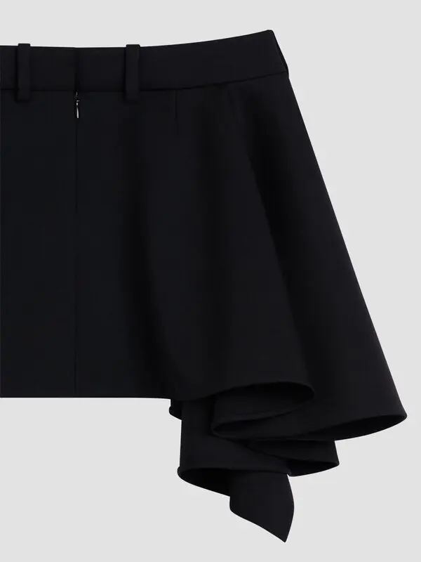 Givenchy Slashed Mini Skirt In Wool
