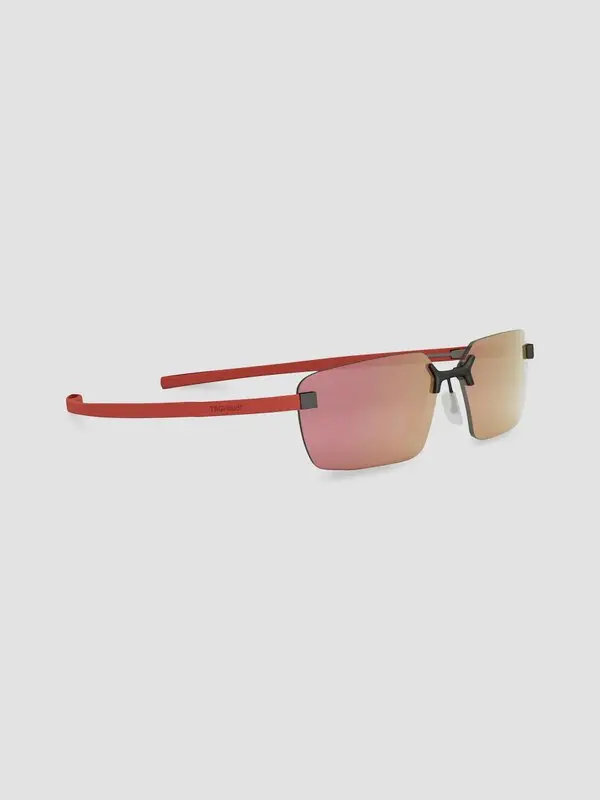 Tag Heuer Flex 60mm Rectangular Sunglasses - Red