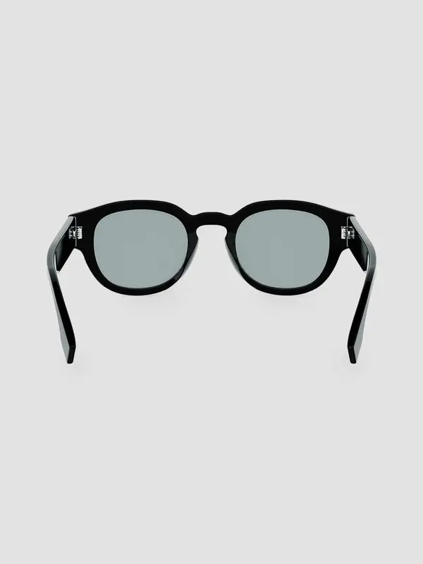 Fendi Signature 48mm Round Sunglasses - Black