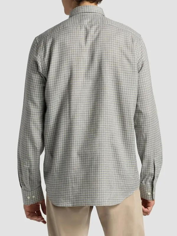 SAKS FIFTH AVENUE Collection Check Wool-blend Shirt
