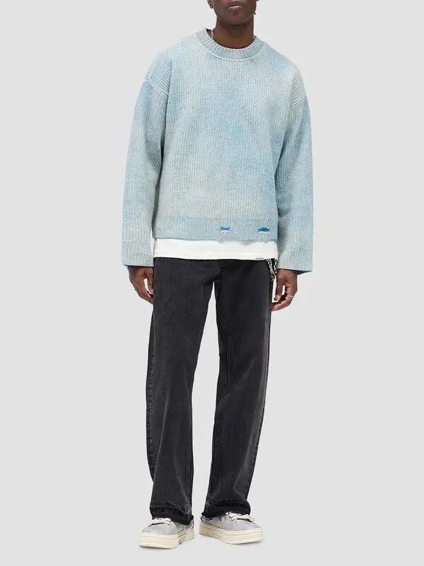 REPRESENT Legacy Fade Out Reversible Knit Crewneck Sweater