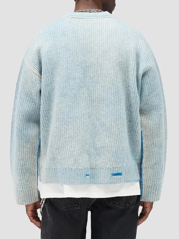 REPRESENT Legacy Fade Out Reversible Knit Crewneck Sweater