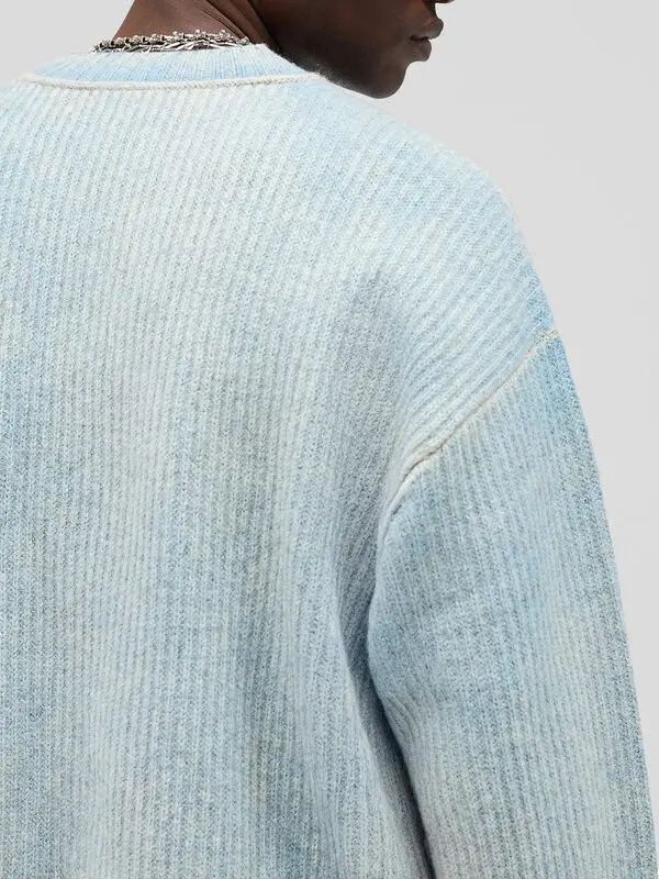REPRESENT Legacy Fade Out Reversible Knit Crewneck Sweater