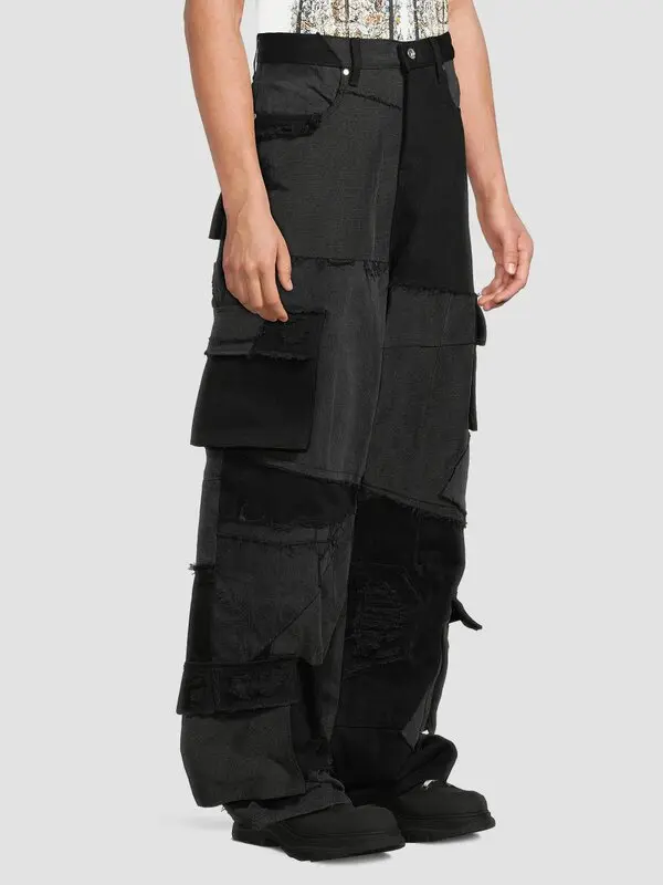 WHO DECIDES WAR Destroyed Paneled Cargo Pants