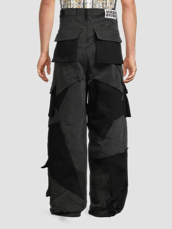 WHO DECIDES WAR Destroyed Paneled Cargo Pants