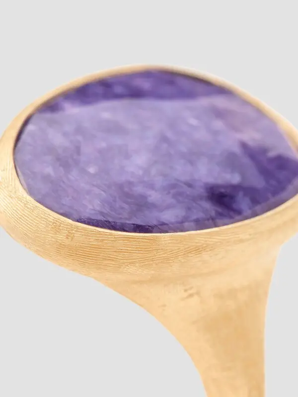 Marco Bicego Lunaria 18k Yellow Charoite Ring