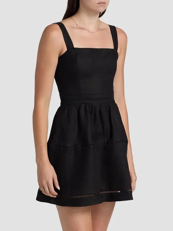 REFORMATION Everett Linen Sleeveless Minidress
