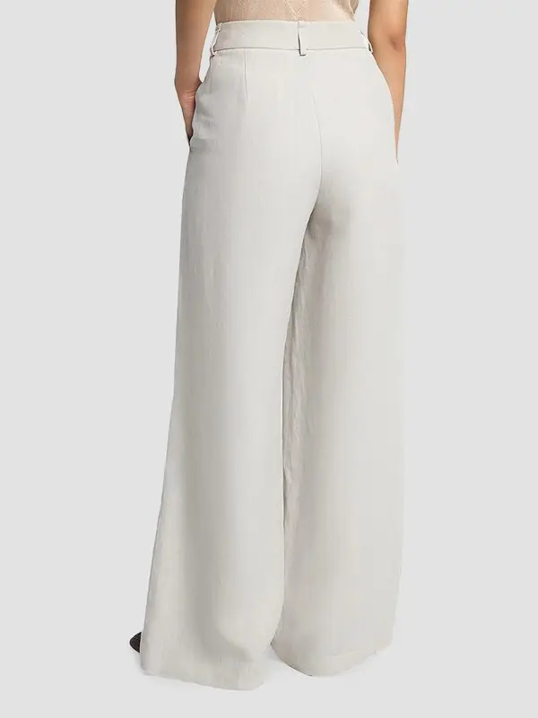 Giorgio Armani Linen Straight-leg Trousers