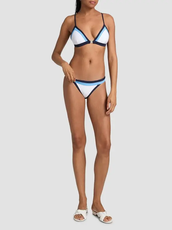 MILLY Positano Colorblocked Bikini Bottom