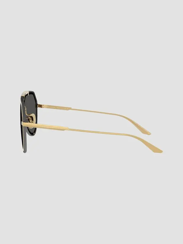 Dolce & Gabbana Aviator Sunglasses - Dark Grey