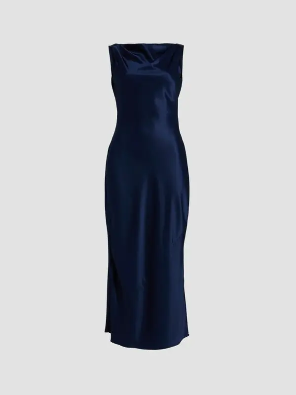 REFORMATION Corey Satin Midi-dress