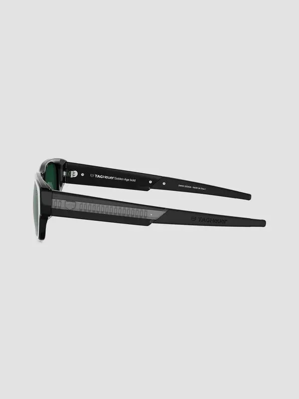 Tag Heuer Golden Age 54mm Rectangular Sunglasses - Black