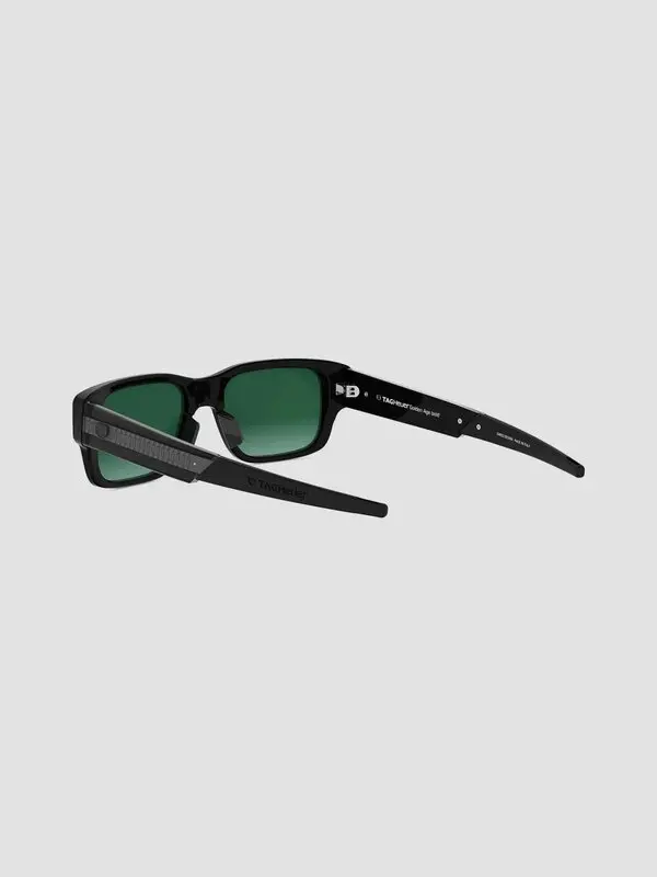 Tag Heuer Golden Age 54mm Rectangular Sunglasses - Black