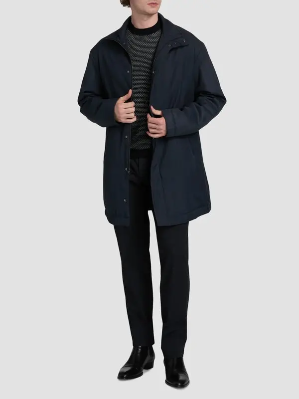 Emporio Armani Caban Stand Collar Coat
