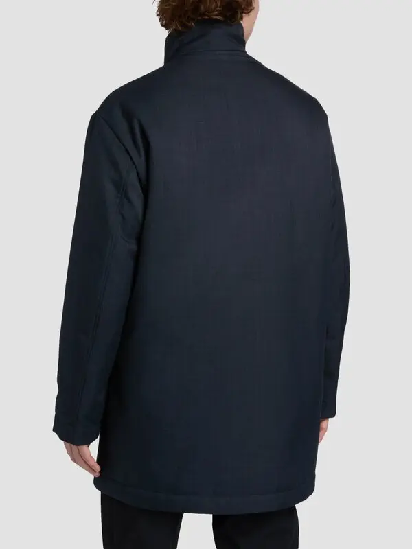 Emporio Armani Caban Stand Collar Coat