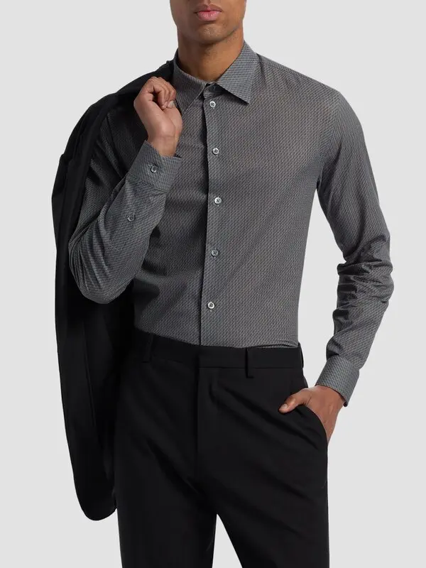 Emporio Armani Micro Chevron Sport Shirt