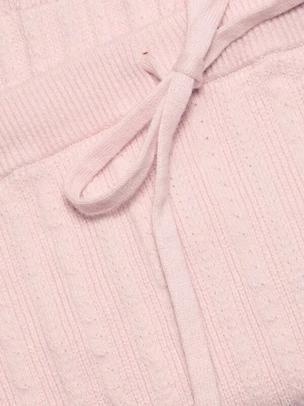 REFORMATION Zazie Knit Cotton-blend Strapless Top