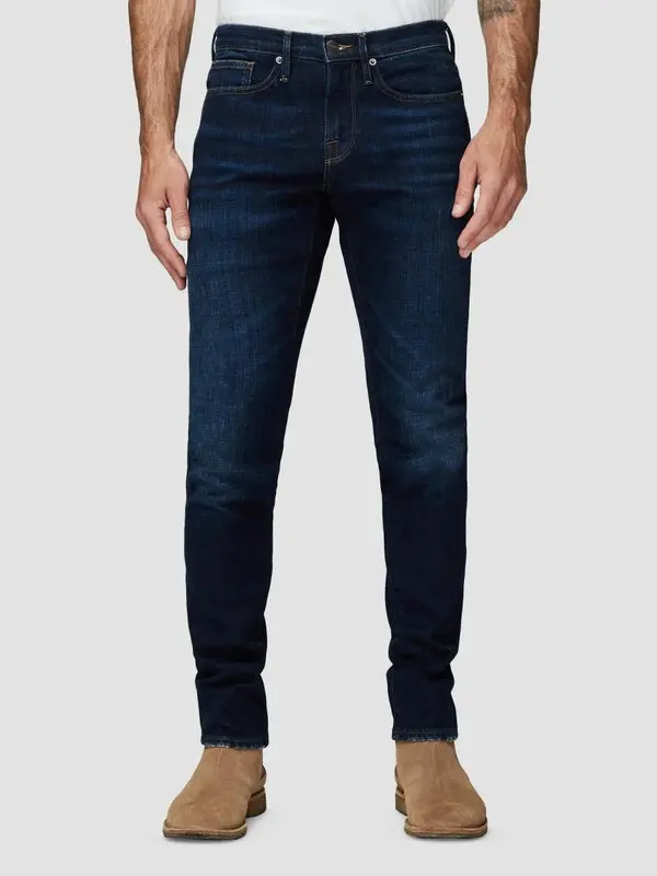 FRAME L'homme Cotton-blend Slim-fit Jeans - Baltic