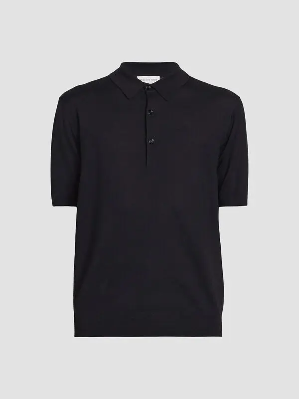 Dries Van Noten Murice Cashmere Polo Shirt