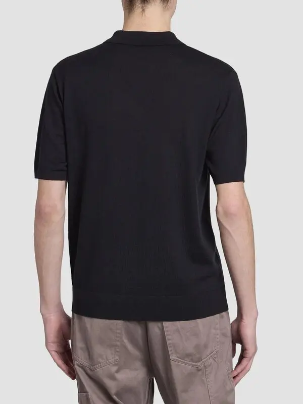Dries Van Noten Murice Cashmere Polo Shirt